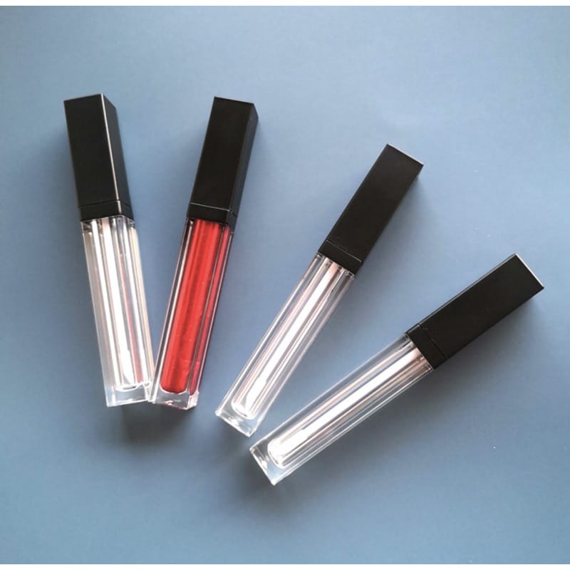 5ml Lipgloss Square Clear Casing with Black Cap LP11 – BotolHub